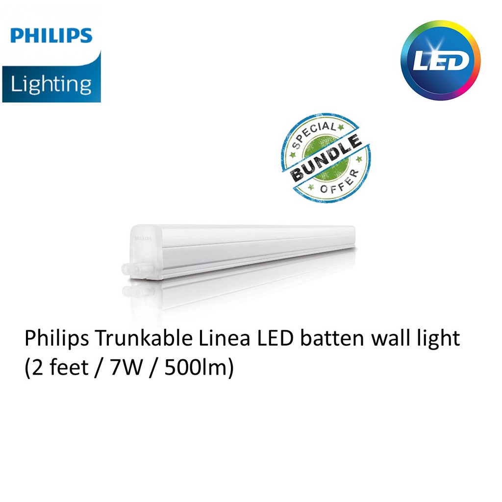 ( 4 PACKS DEAL ) Philips Trunkable Linea LED batten wall light/cove ...