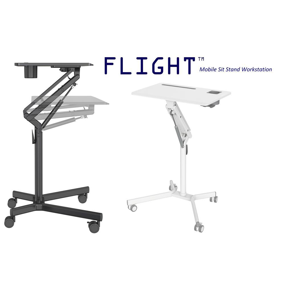 Flight™ Mobile Laptop Height Adjustable Desk Mobile Height Adjustable ...