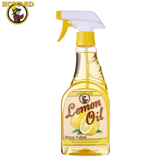 Howard Lemon Oil Spray 16oz - Wood Polish and Cleaner for use on ...