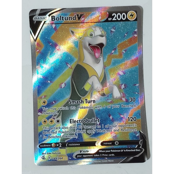Pokemon boltund V full art fusion strike card | Shopee Singapore