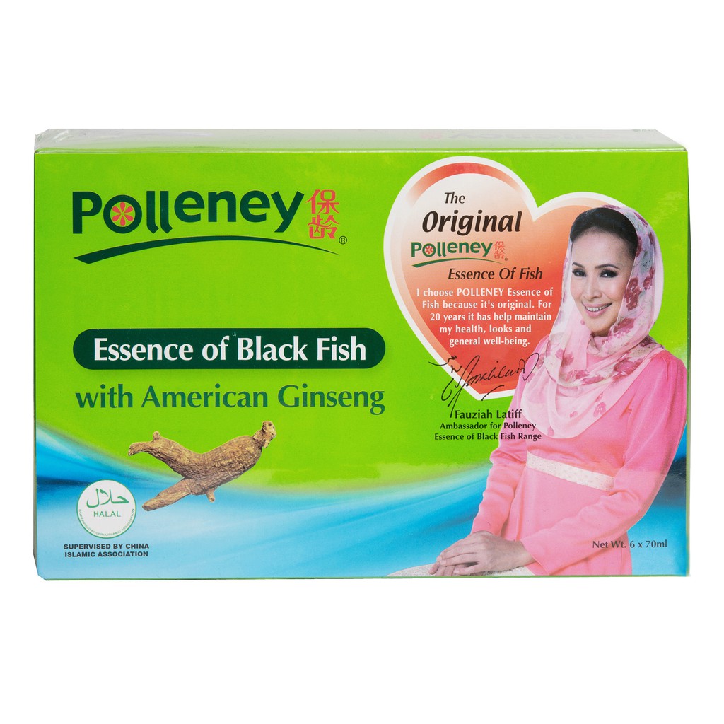 [HALAL] Polleney Fish Essence with American Ginseng 6x70g | Shopee ...