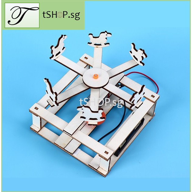 [SG STOCK] STEM Education Toy DIY Carousel for Kids STEM Science ...