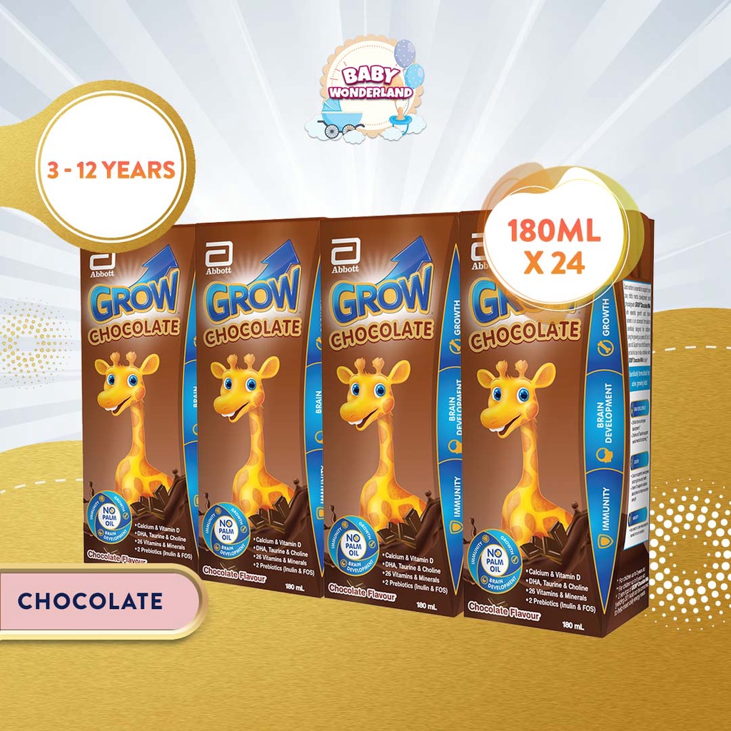 [Bundle of 6] Abbott Grow Ready-To-Drink Chocolate 180ml x24 | Shopee ...