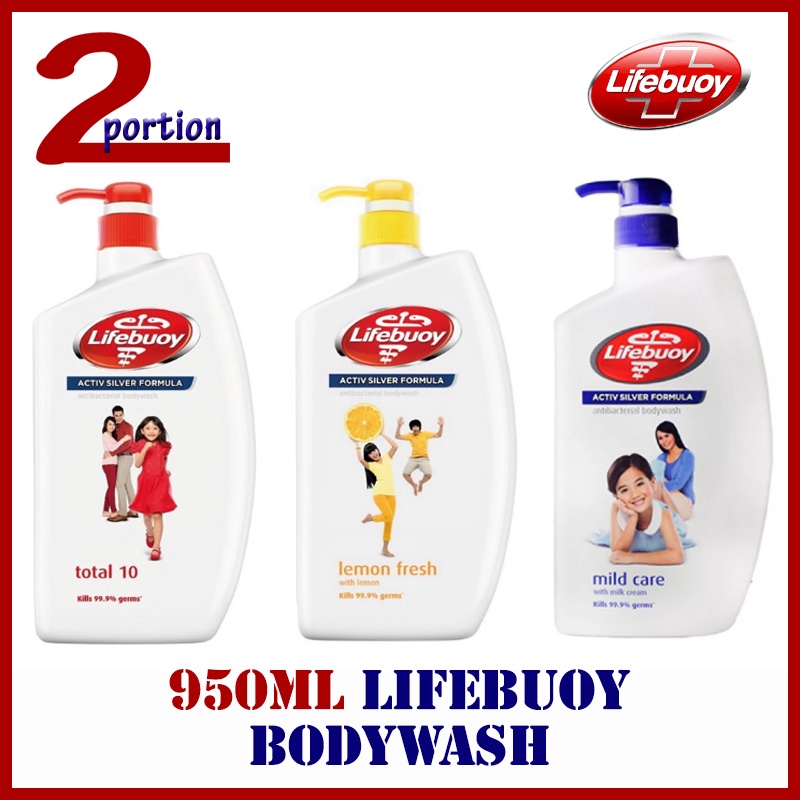 Lifebuoy Bodywash 950ml - Lemon Fresh/Mild Care/Total 10 | Shopee Singapore