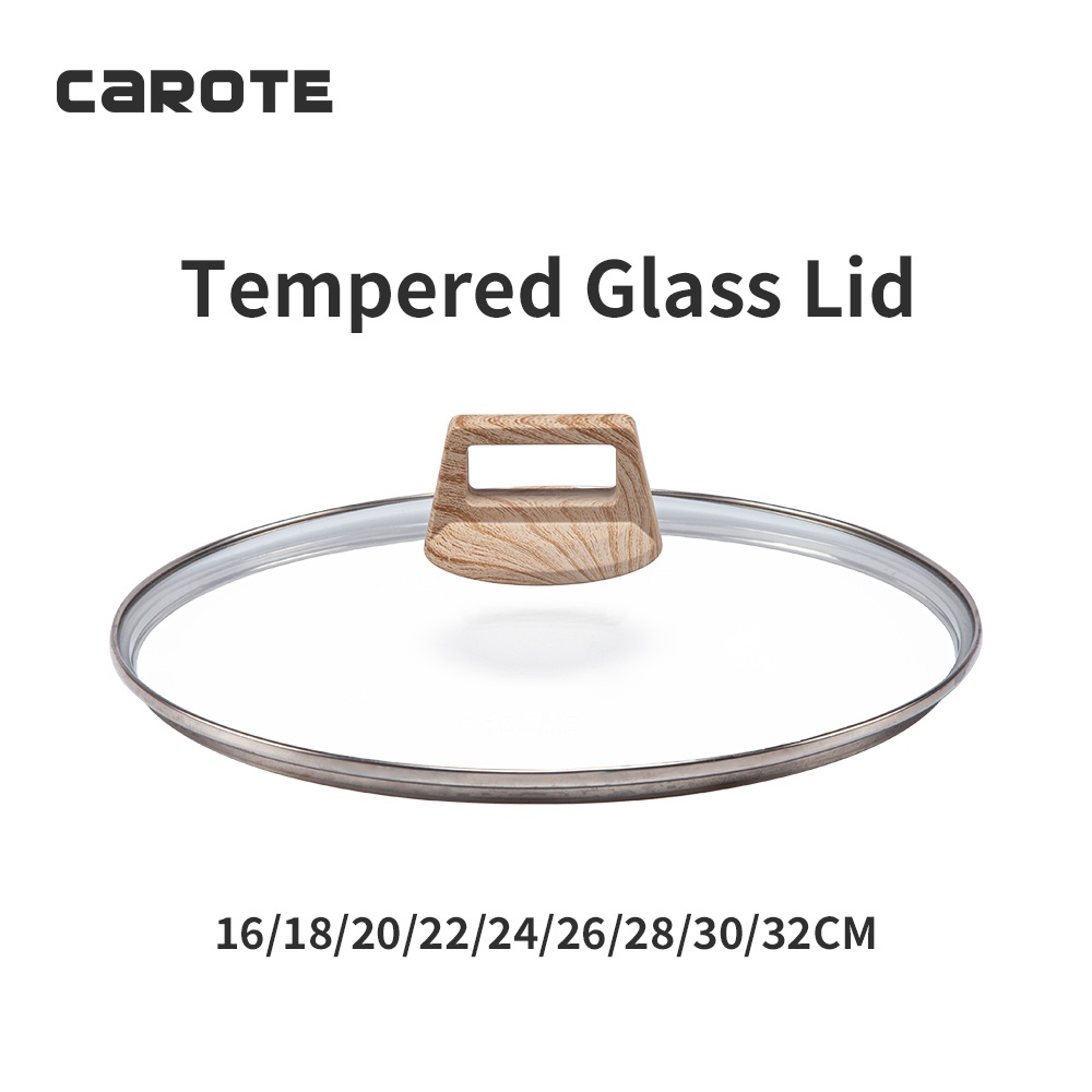 Carote Tempered Glass Lid Cover Pan Cover Kitchen Accessories Suitable ...