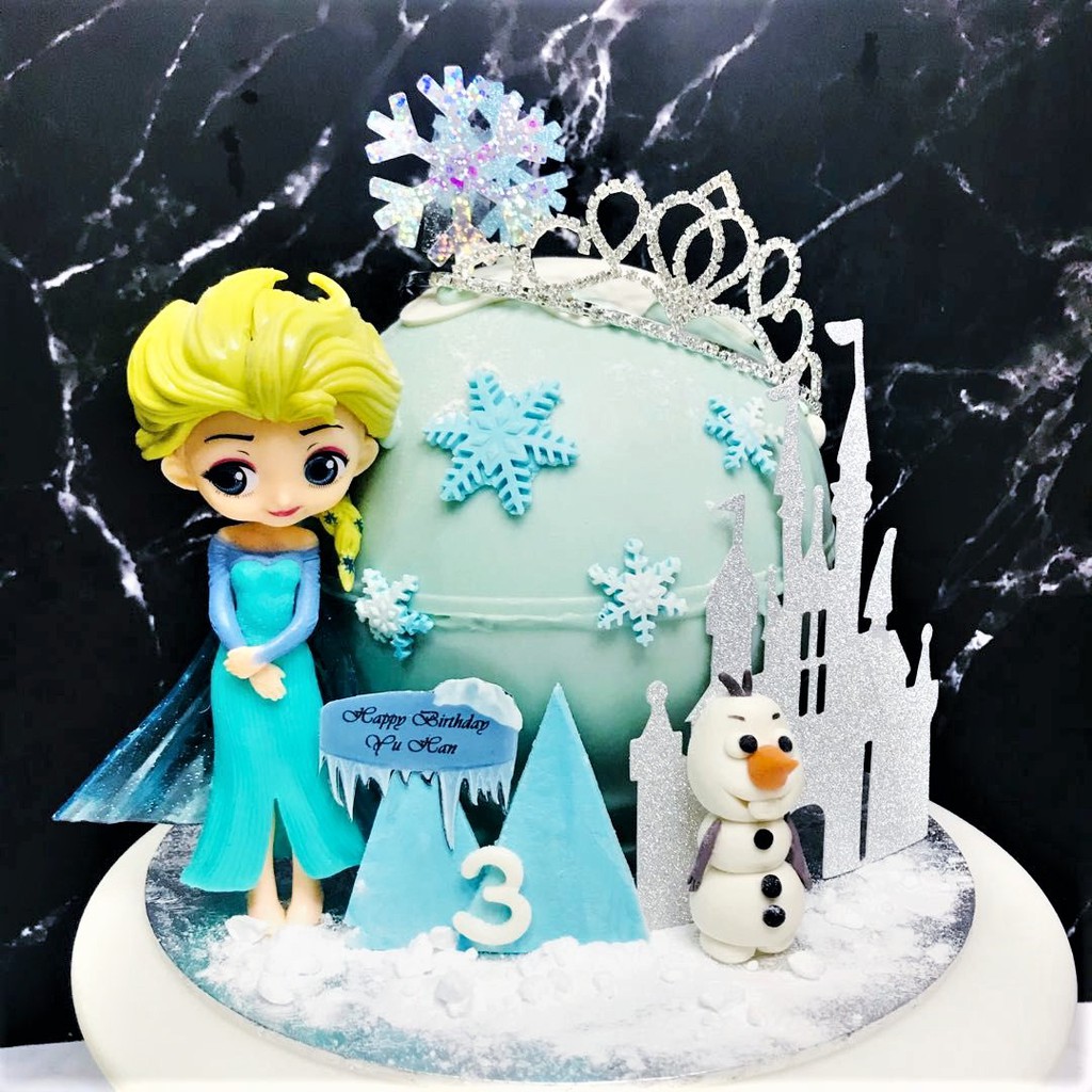 Elsa Princess And Olaf Frozen Pinata Knock Knock Cake | Shopee Singapore