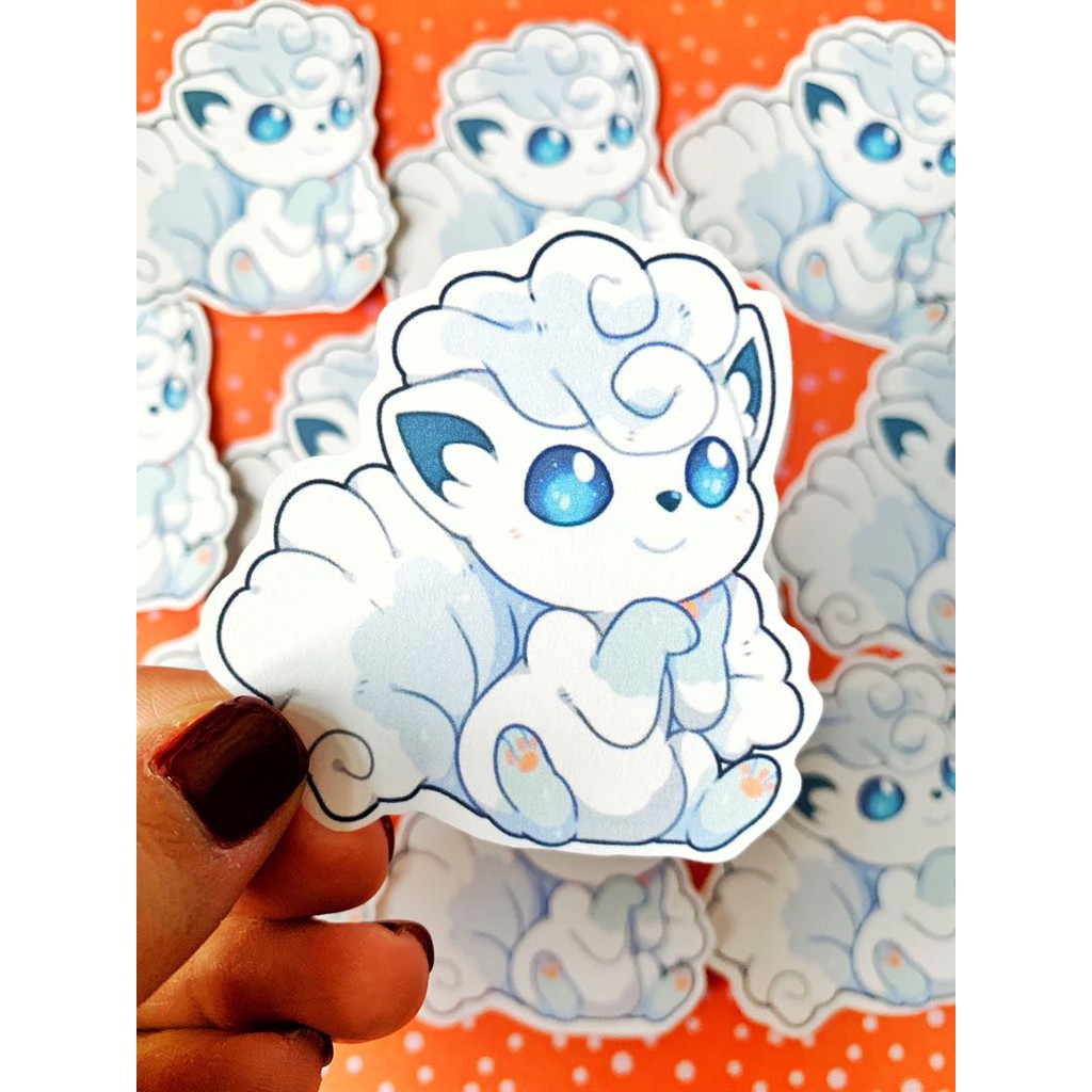 Embellishments Alolan Vulpix Sticker Card Making & Stationery etna.com.pe