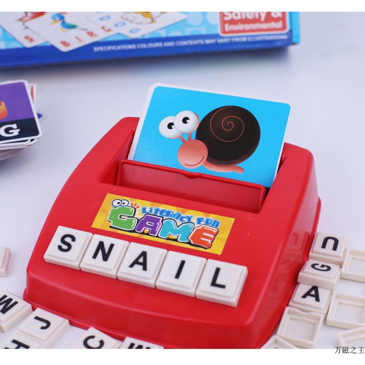 Alphabet Letters ABCD Games Cards Kids Learn English Word Puzzle ...