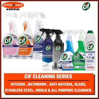 CIF Cleaning Series Kitchen Cleaner Bathroom Cleaner Glass Cleaner ...