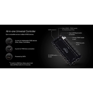 TECWARE OMNI HUB - 8 PORT PWM + ARGB HUB | SATA POWERED ARGB & PWM SYNC ...