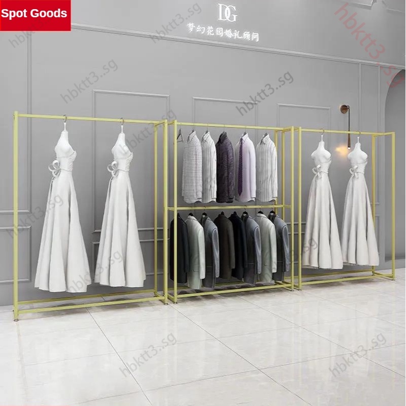 Iron wedding dress rack High-end display rack Suit rack Floor clothing ...