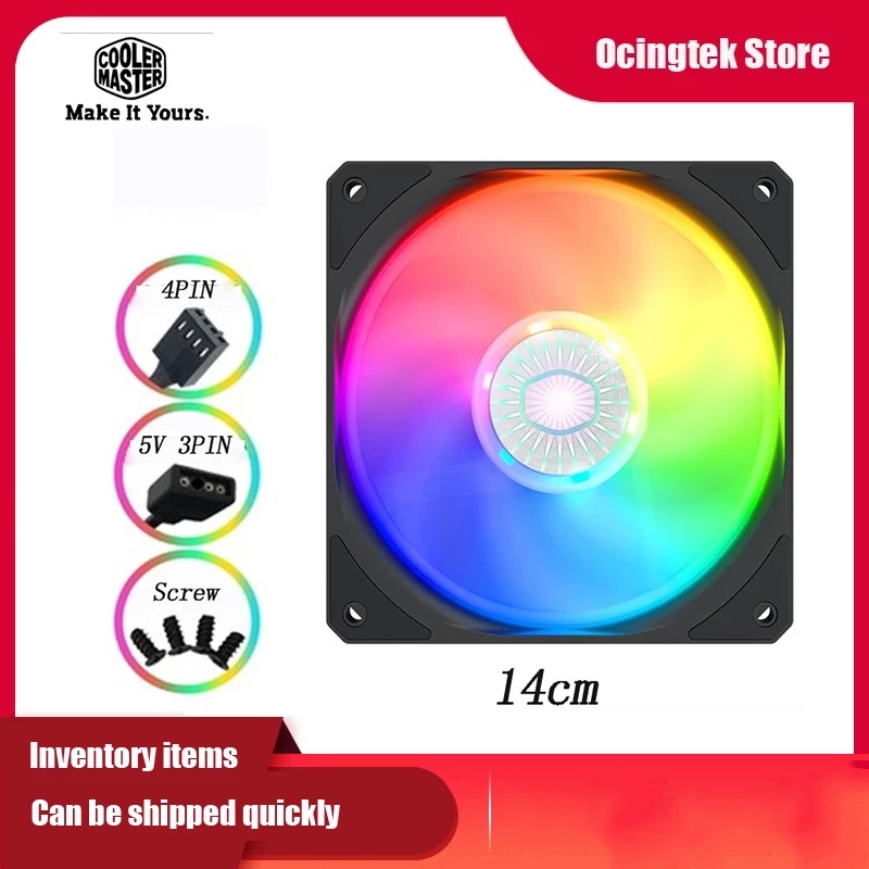 Cooler Master SickleFlow 140 ARGB 140mm 5V 3 PIN Addressable PWM ...