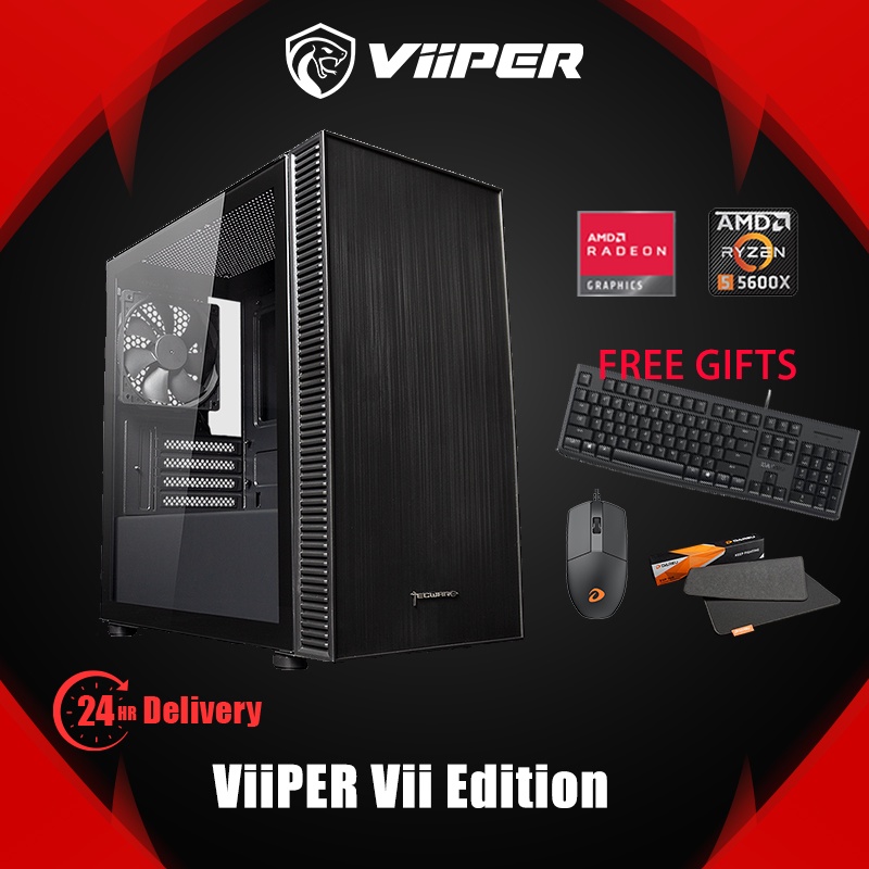 [Viiper PC]Viiper Gaming Amd Ryzen 5 5600X 16GB 512GB SSD RX 6600 WIFI ...