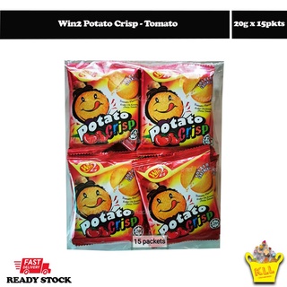 Win2 Potato Crisp (BBQ, Tomato, Sour Cream & Vegetarian Flavour) - 20g ...