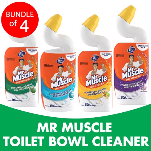[Bundle of 4] Mr Muscle Bathroom Cleaner/Toilet Cleaner Liquid ...