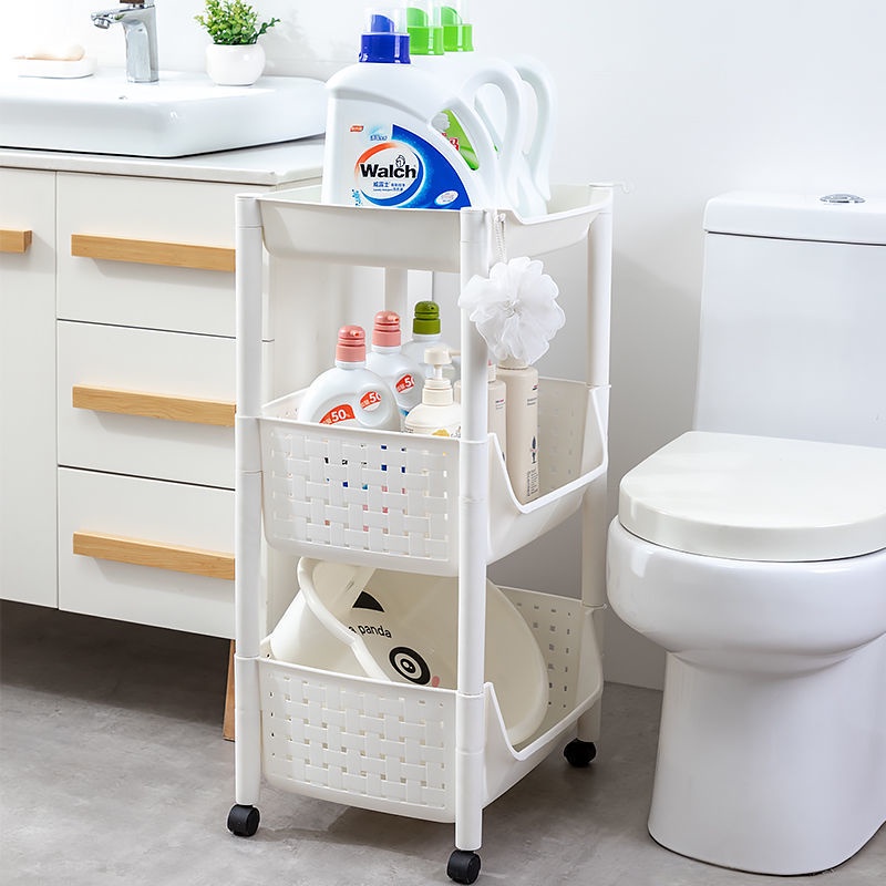 Kitchen Bathroom Trolley Shelf/ Rack / Storage / Utility Cart with ...