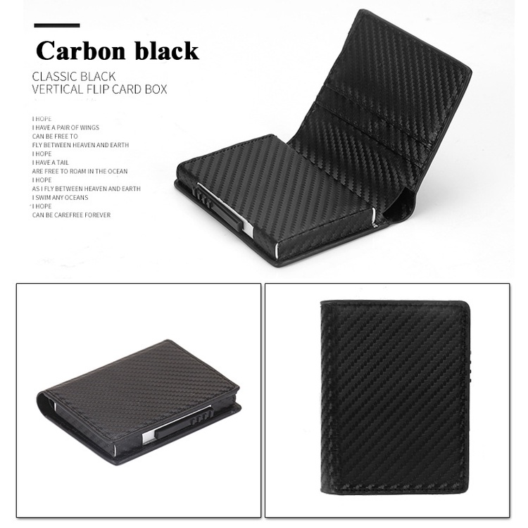 Rfid Blocking Wallet Minimalist Credit Card Holder for Men Smart Money ...