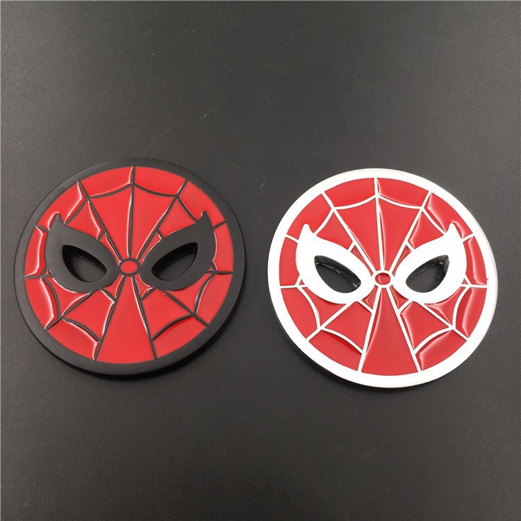 1x Metal Marvel Hero Spiderman Logo Car Sticker Motorbike Sticker ...