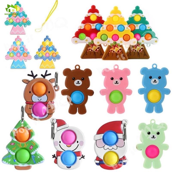 DL Pop It Fidget Toys Set Stress Relief Bubble Popit Simple Dimple Kid ...