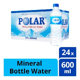 Polar Natural Mineral Water, 24 x 600 ml | Shopee Singapore