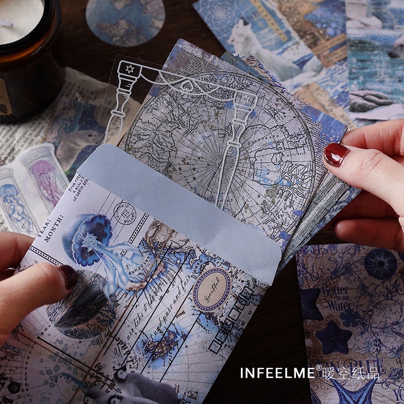 100 Pcs Flora Space Vintage Sticker Pack Decoupage Paper Junk Journal ...