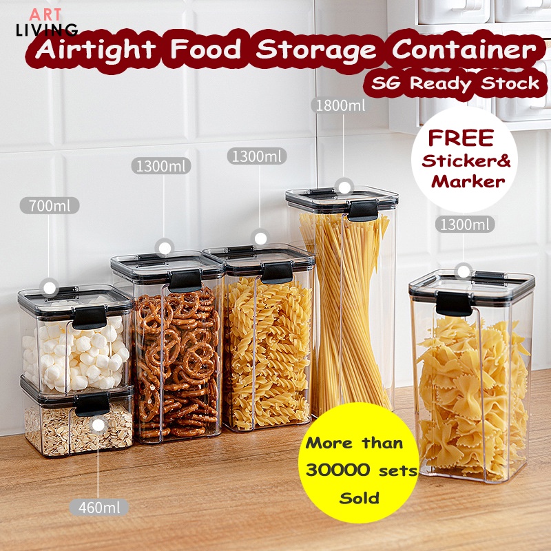 ArtLiving Stackable Airtight Storage Container For Kitchen Dry Food ...