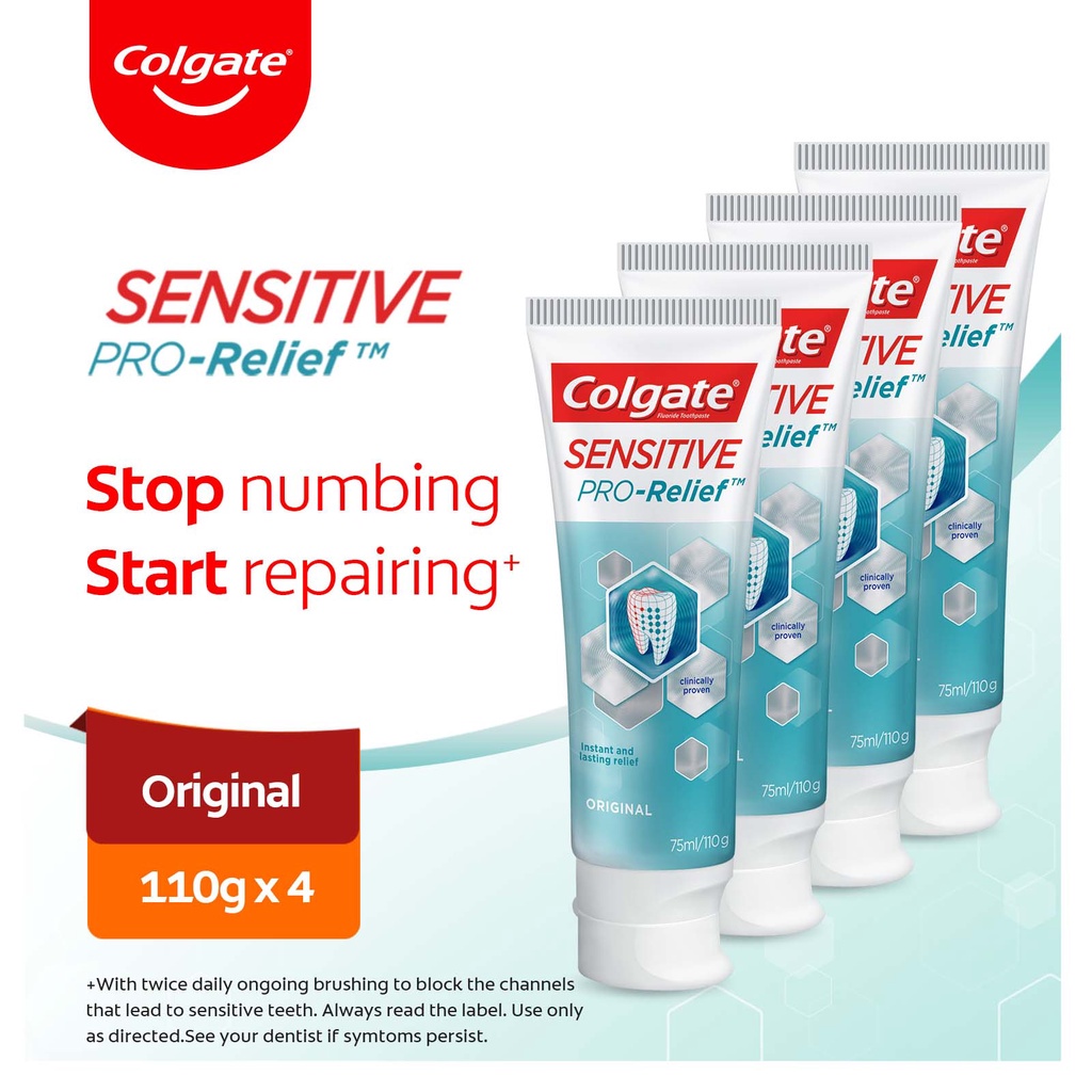 [Bundle of 2] Colgate Sensitive Pro Relief Original Toothpaste 110g x 2 ...