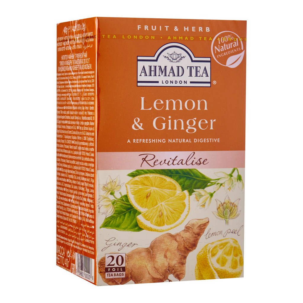 [Buy Any 2 Free 140g Chocolate] Ahmad Tea 100-Percent Natural Lemon And ...
