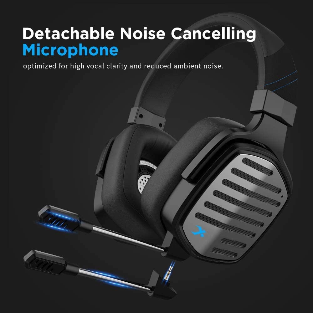 NUBWO XIBERIA G02 2.4GHz Wireless Gaming Headset with Detachable Noise ...