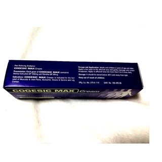 Cogesic Max Cream for Muscular Pain Relief | Shopee Singapore