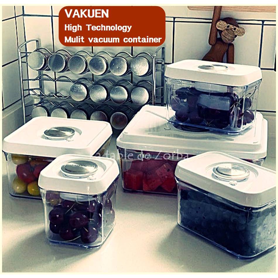 [Made in Korea] VAKUEN Vacuum Airtight Container patent products VAKUEN ...