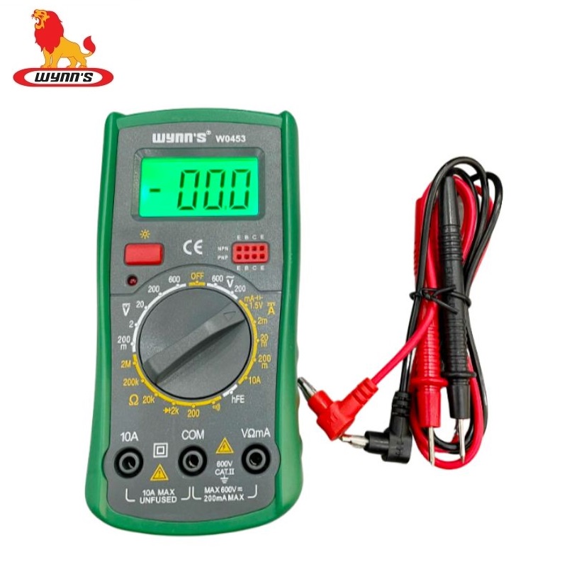 WYNNS Digital Multimeter LCD with Backlight Voltmeter Ammeter Ohmmeter ...