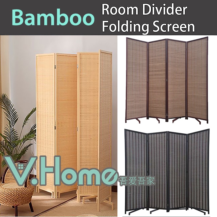 【Bamboo Folding Screen/Room Divider/Partition】Premium quality for space ...