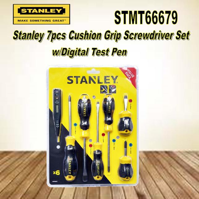 STANLEY STMT66679 CUSHION GRIP SCREWDRIVER SET/ 7 PIECES/ 7PCS | Shopee ...