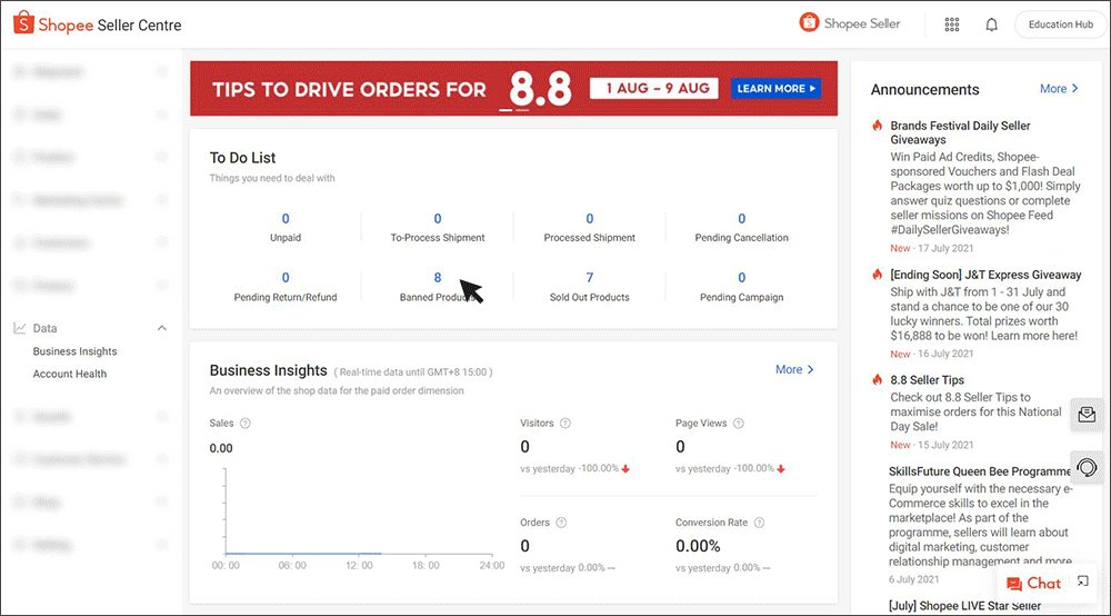 Checking my pre-order listing percentage | Shopee PH Seller Education Hub