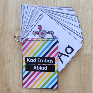 Kad ABC 123 Bahasa Melayu Flash Card Colours Number ABC Fruit Kad ...