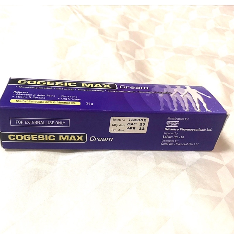 Cogesic Max Cream for Muscular Pain Relief | Shopee Singapore