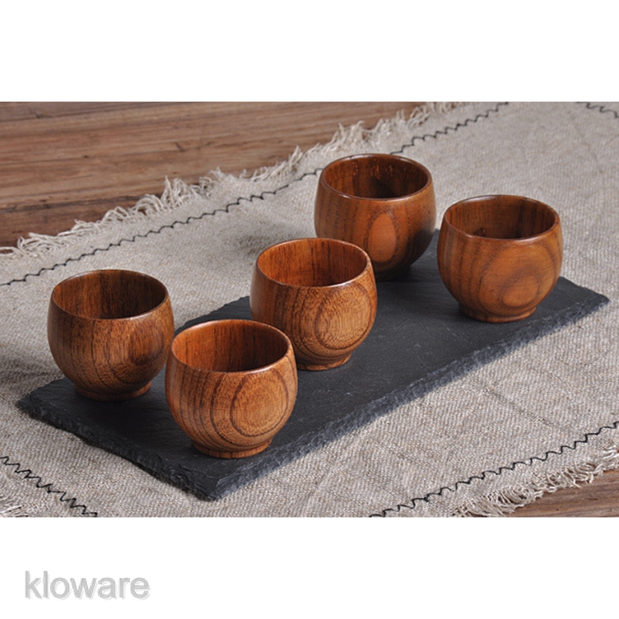 1x Handmade Natural Wooden Tea Cups Wooden Cups Drinkware Mini Wood Cup ...