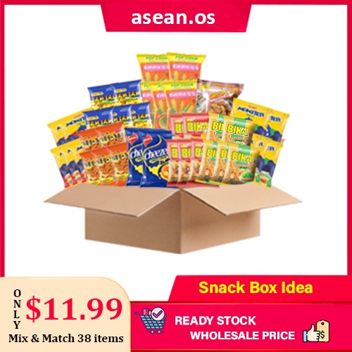 Snack combo box Snack Cheezy Cheese / Bika Chicken / Mimi / Crispy Fish ...