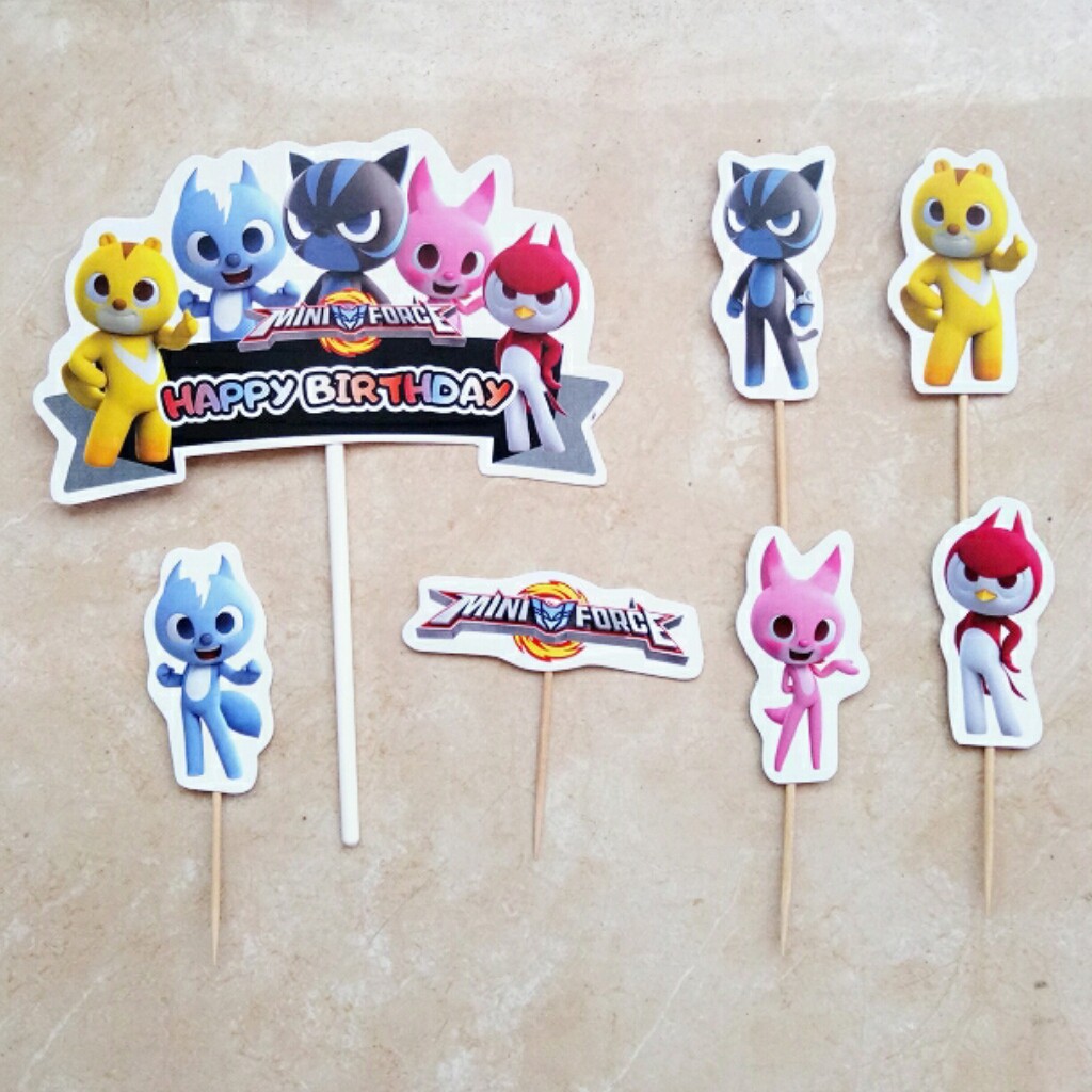 A set Of Contents 7 topper cake topper cake Decoration Birthday cake ...