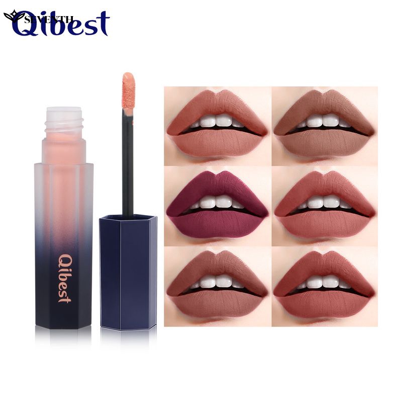 Beauty Qibest Matte Lipstick Non Stick Cup Lipstick Waterproof Lasting