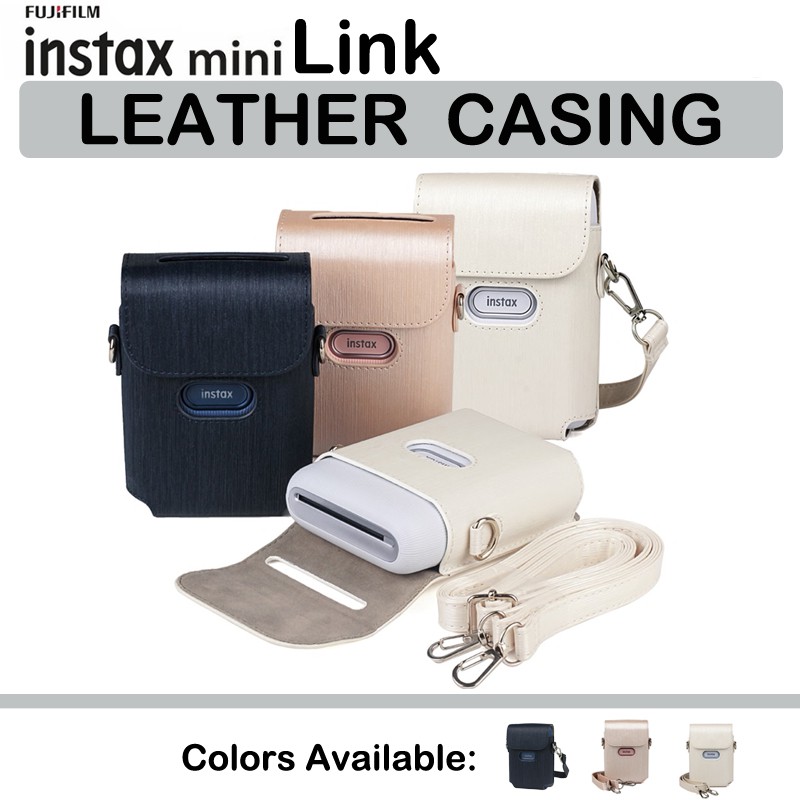 Instax Mini Link Printer PU Leather Casing Sling Shoulder Bag | Shopee ...