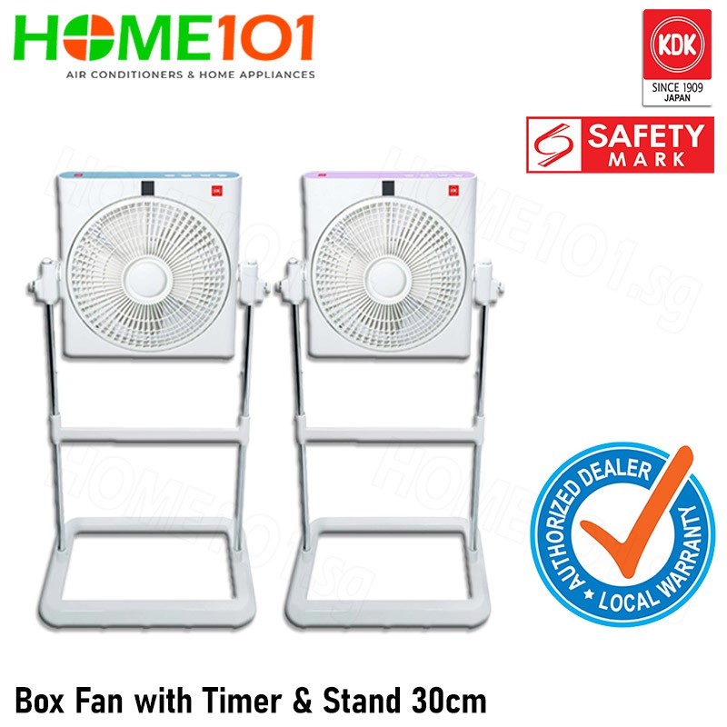 KDK Box Fan 30cm w/Timer Stand SS30H | Shopee Singapore
