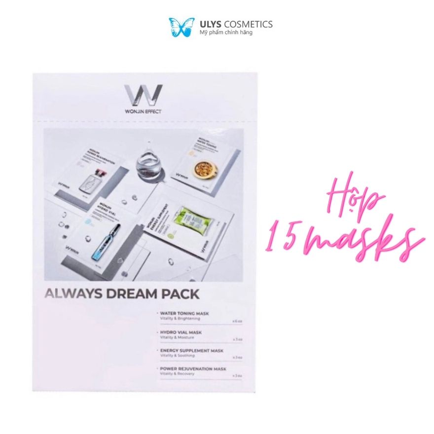 Wonjin mask Set mix ALWAYS DREAM (box of 15 masks) | Shopee Singapore