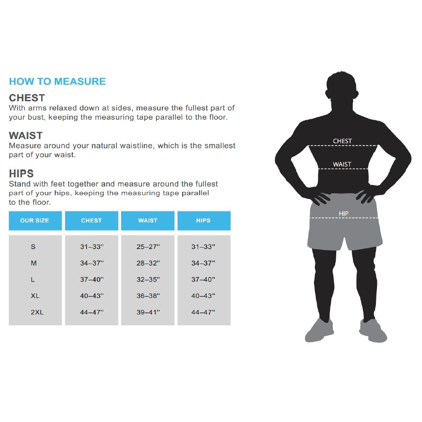 Beachbody Measurement Chart For Men