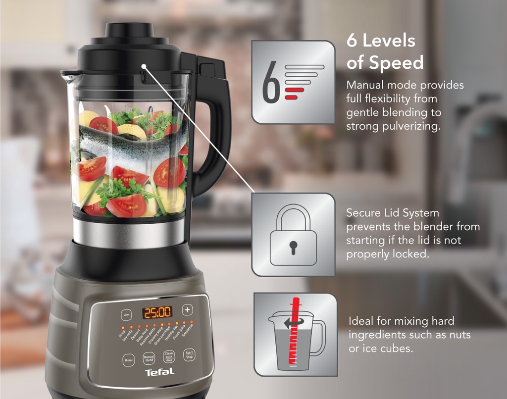 Tefal Dynamix Cook High Speed Cooking Blender BL967 | Shopee Singapore