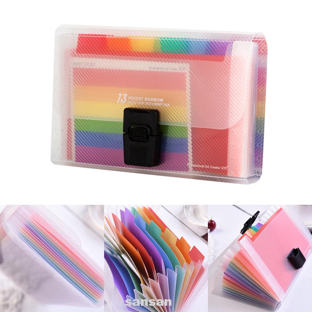 Document Expandable Portable 13 Pockets Receipt A6 Accordion Rainbow ... Document Expandable Portable 13 Pockets Receipt A6 Accordion Rainbow ...