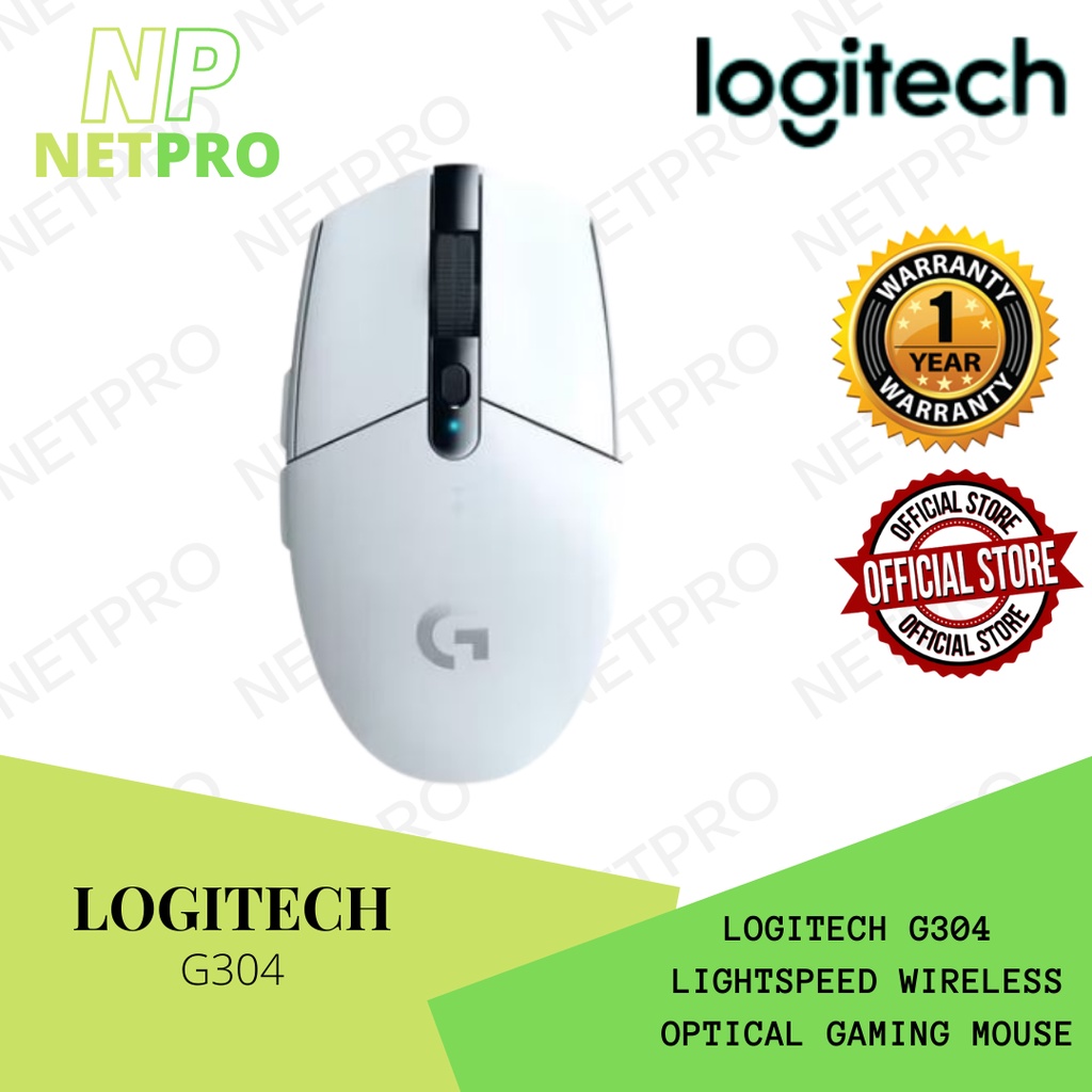 Logitech G304 LightSpeed Wireless Gaming Mouse - White | Shopee Singapore