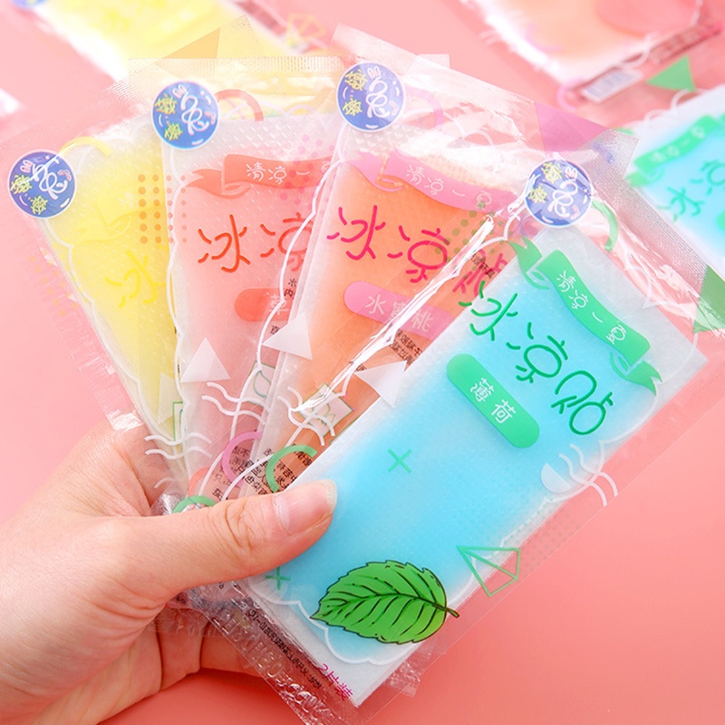 2 Pieces Cooling Sheets Infants And Adults Heatstroke Fever Reduction ...