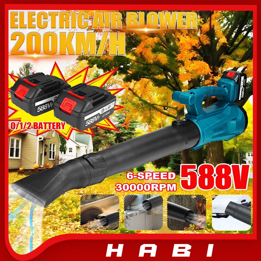 18V Brushless Industry Cordless Air Blower Snow Blower Dust Leaf ...
